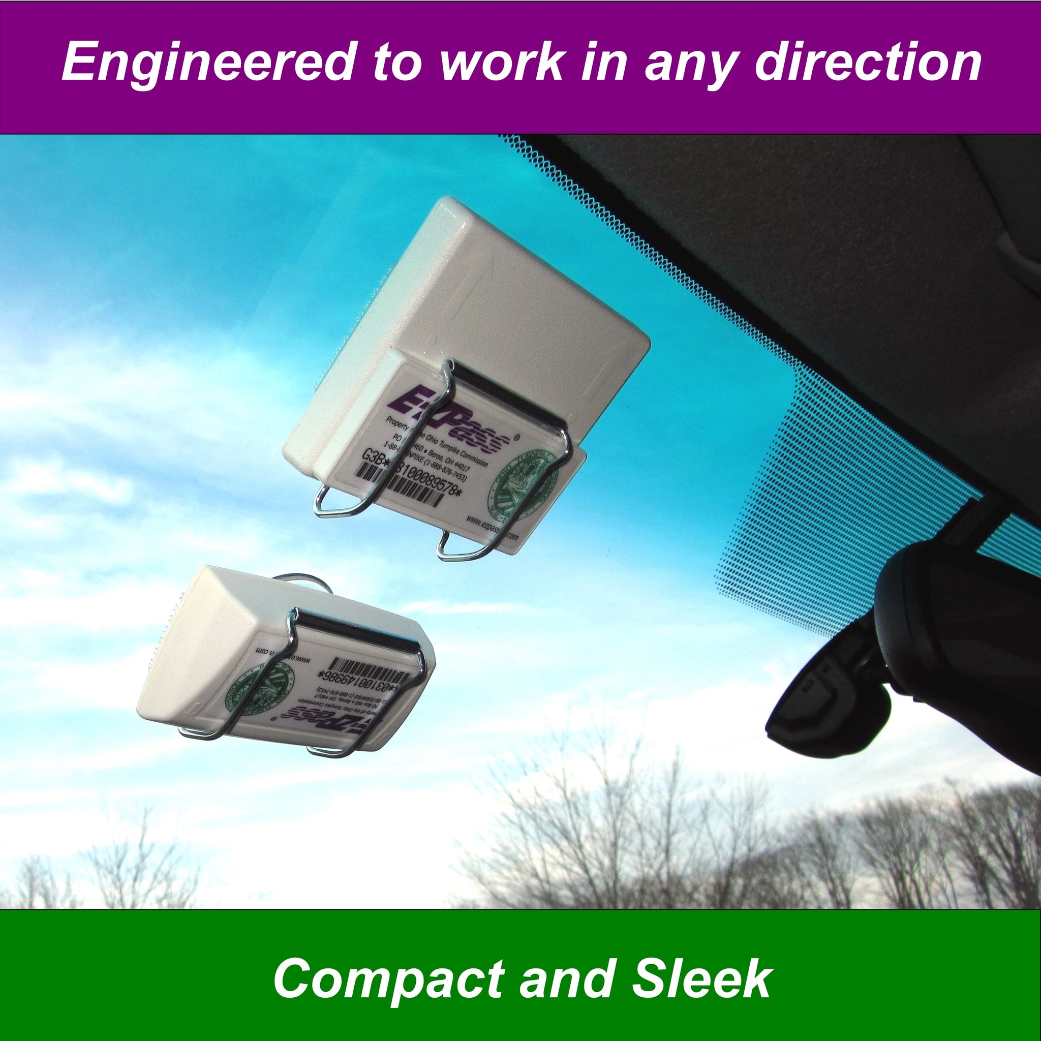 EZ Pass-Port™- UNBREAKABLE Toll Pass Holder for E-ZPass, I Pass, Uni ...