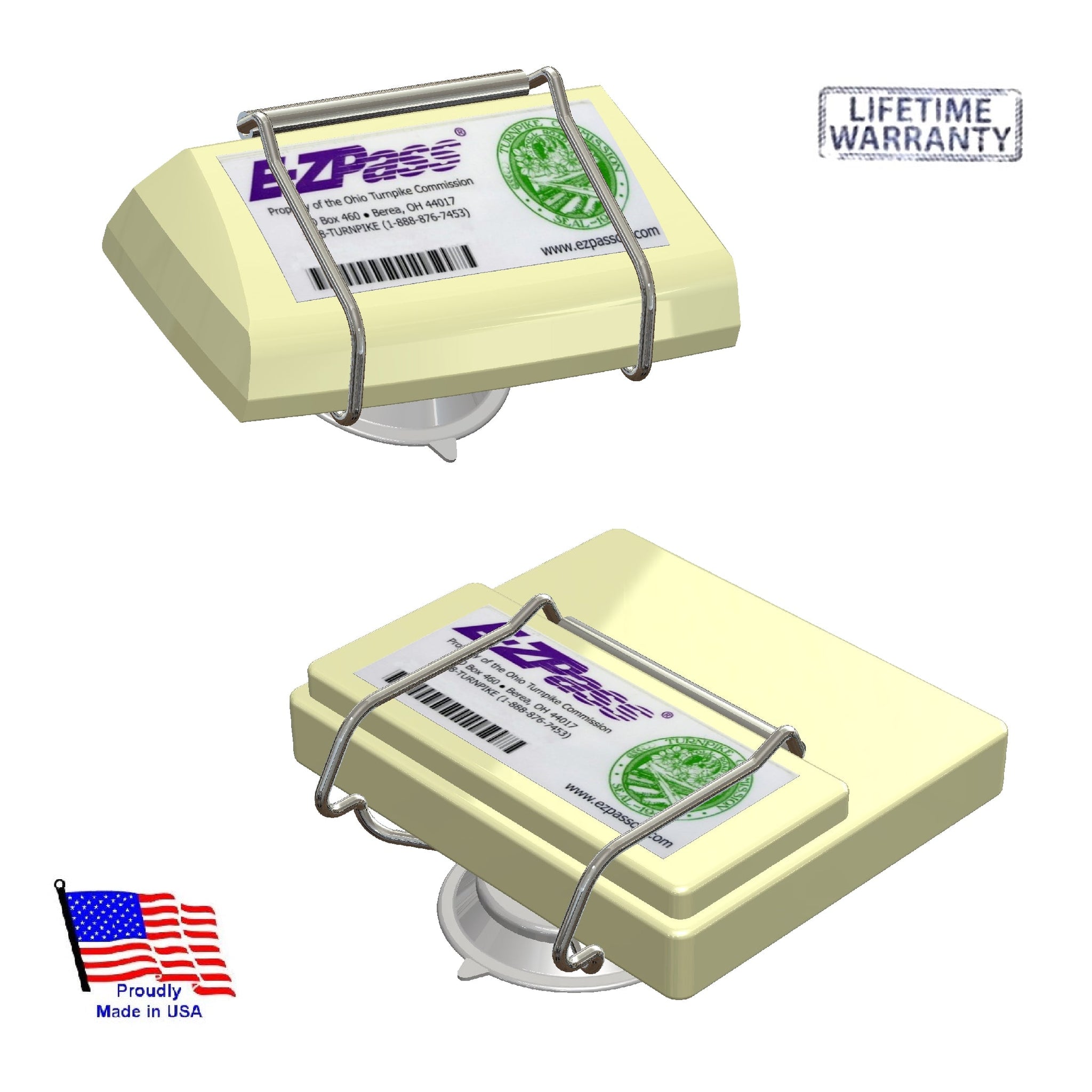 EZ Pass-Port™- UNBREAKABLE Toll Pass Holder for E-ZPass, I Pass, Uni ...